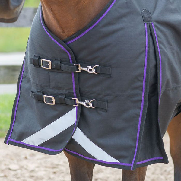 Canadian Horsewear Violet CALYPSO Diablo Rainsheet 50 gm with Tail Cor ...